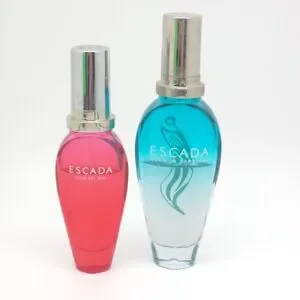 Escada | Other | Escada Perfume Set Women 2pc Glass Pink Blue Flor Del ...